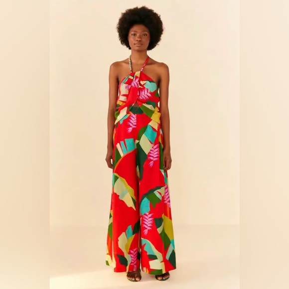 FARM Rio | Tops | Farm Rio Red Heliconia Top Large And Pants Xl Coord ...